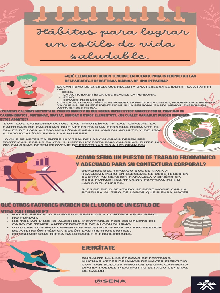Infografia Hábitos para Lograr Un Estilo de Vida Saludable | PDF ...