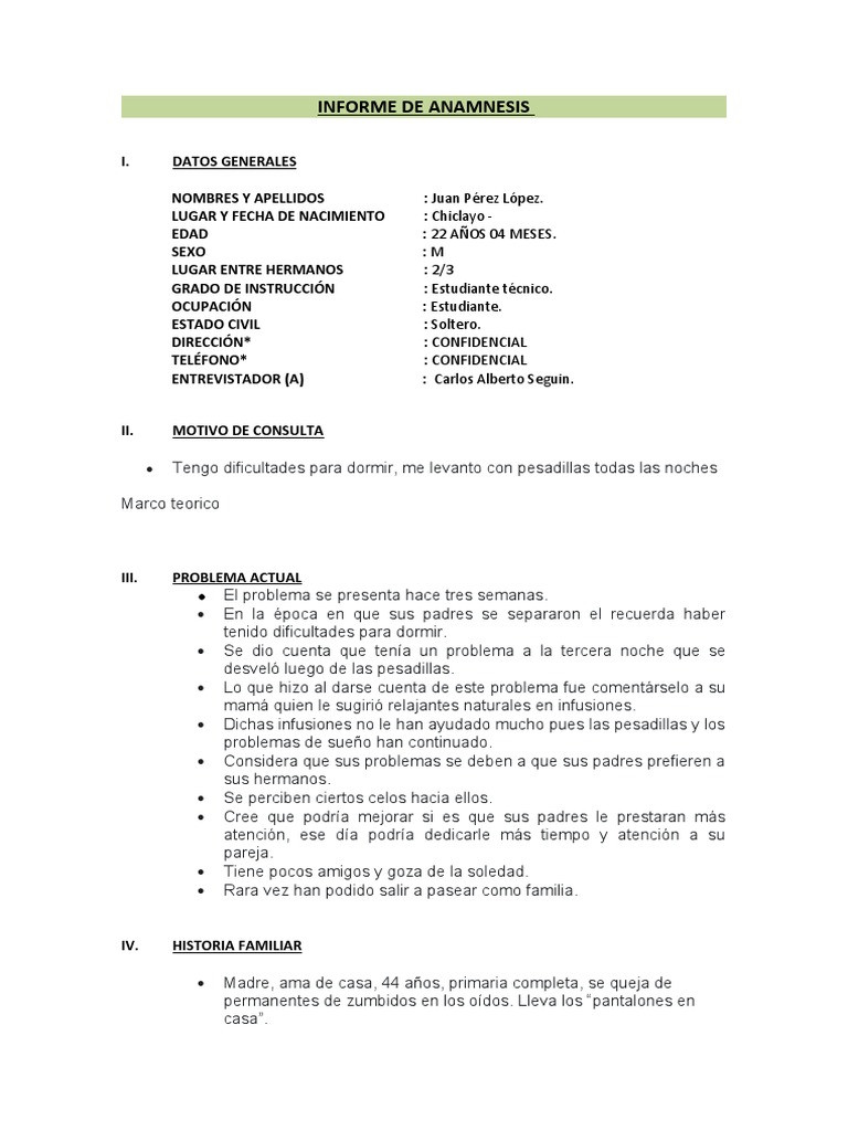 Anamnesis Correcto | PDF