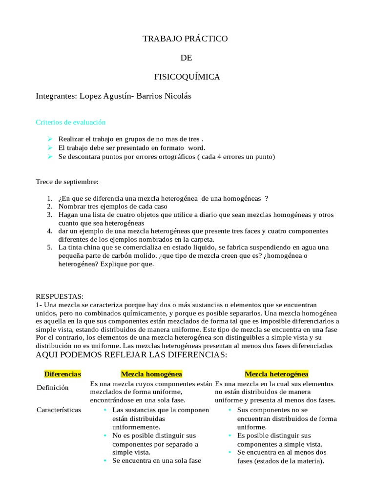 Fisico Quimica Agus | PDF | Mezcla | Solubilidad