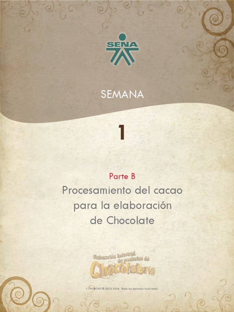 Procesamiento Del Cacao para La Elaboración de Chocolate | PDF | Chocolate | Sólidos de cacao