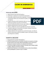 Protocolo de Simulacro | PDF | Simulación | Primeros auxilios