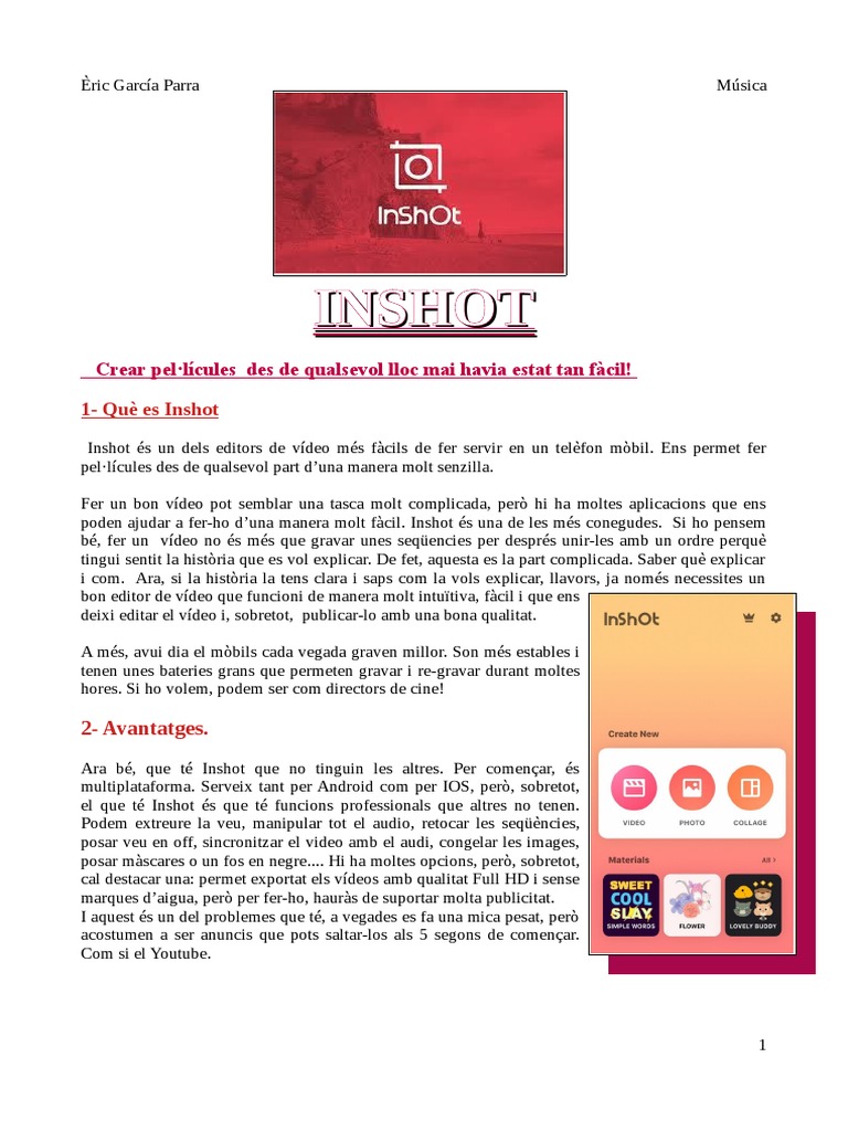 Tutorial INshot | PDF