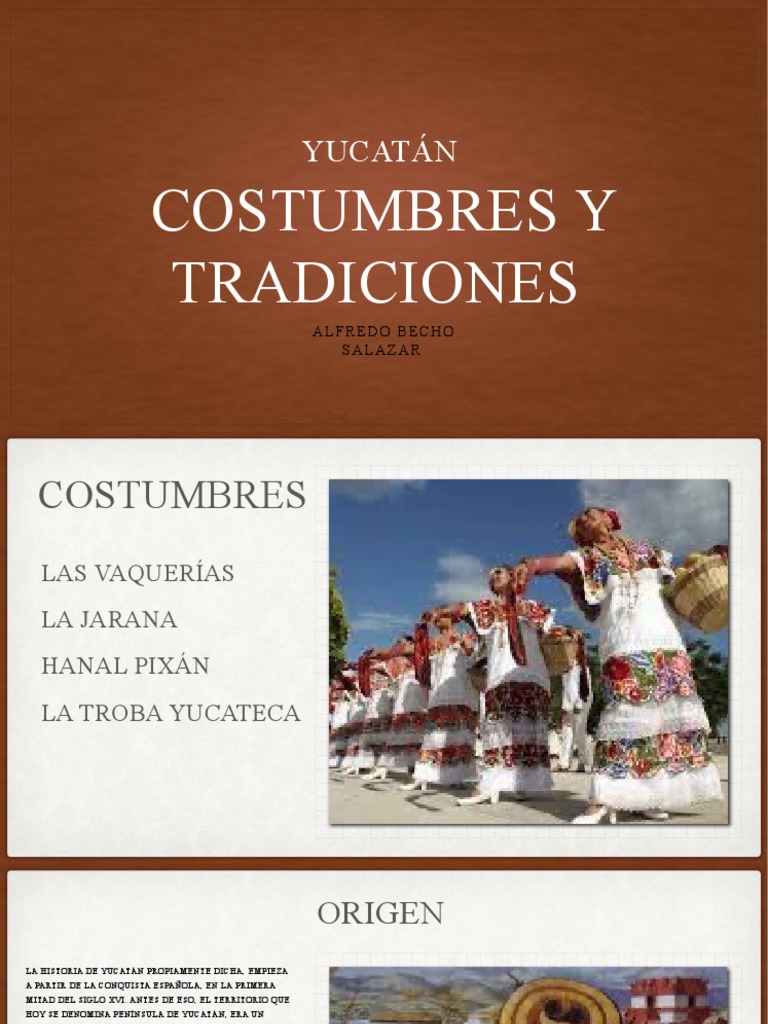 Costumbres y Tradiciones Yucatán | PDF