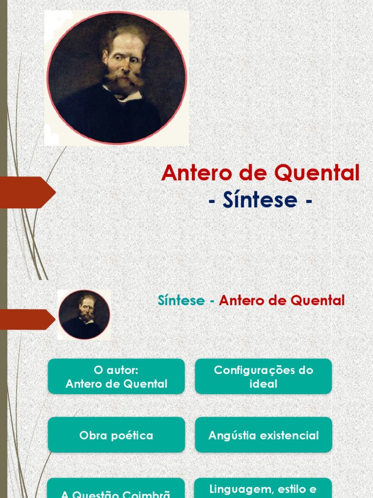 Vida e Obra de Antero de Quental | PDF | Clássicos