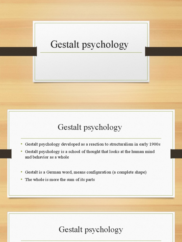 Gestalt Psychology Pdf Neuropsychological Assessment Neuropsychology
