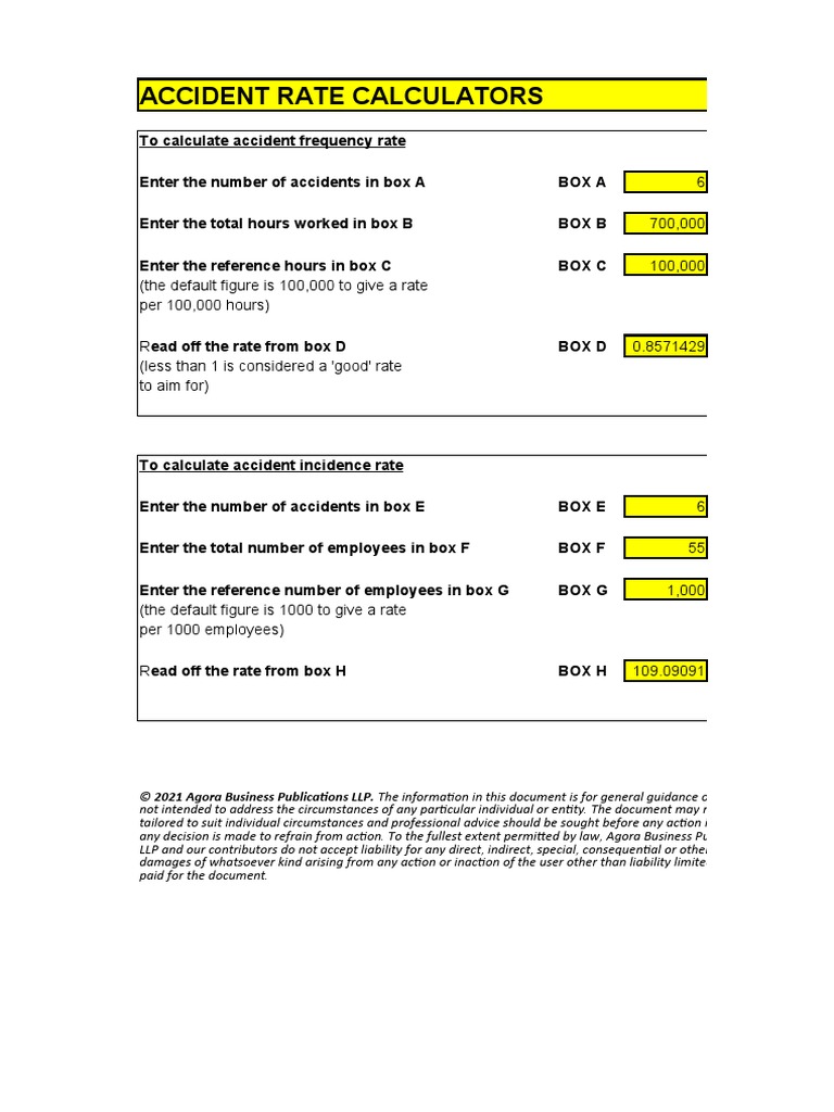 Accident Rate Calculation Guide | PDF | Business