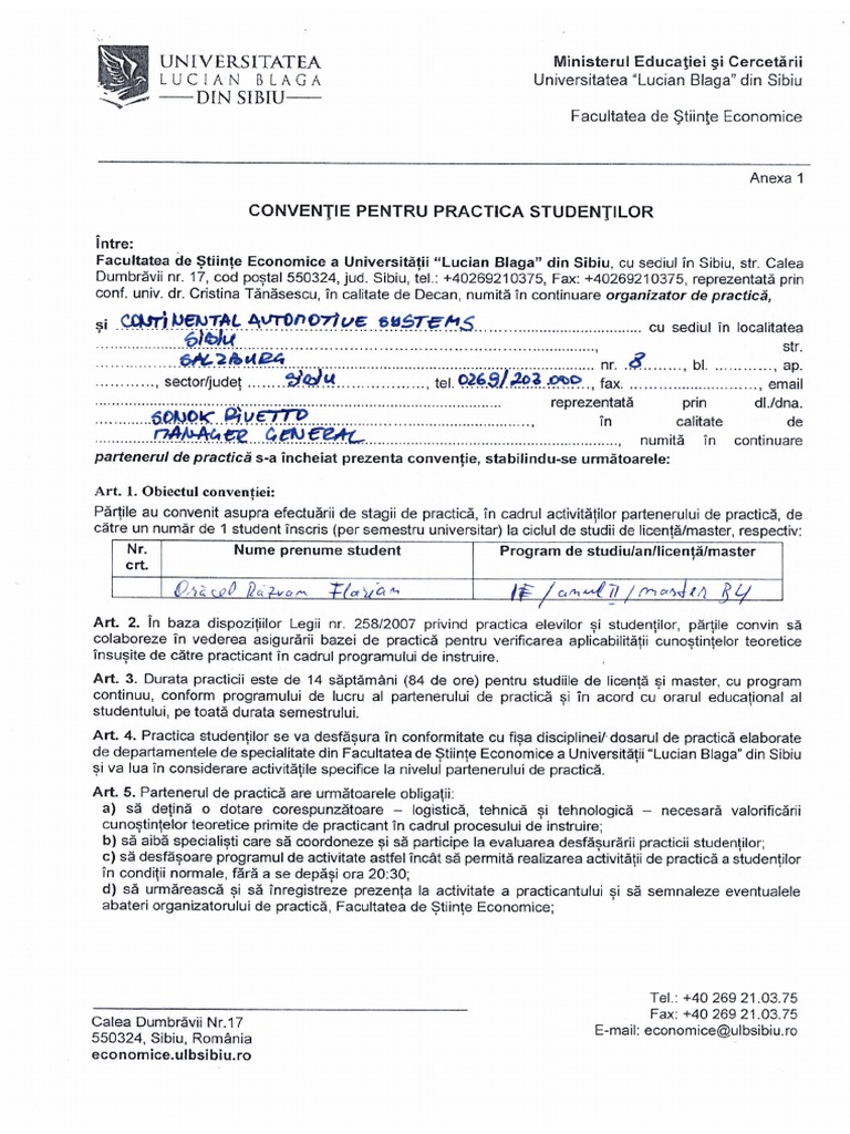 Conventie Practica | PDF
