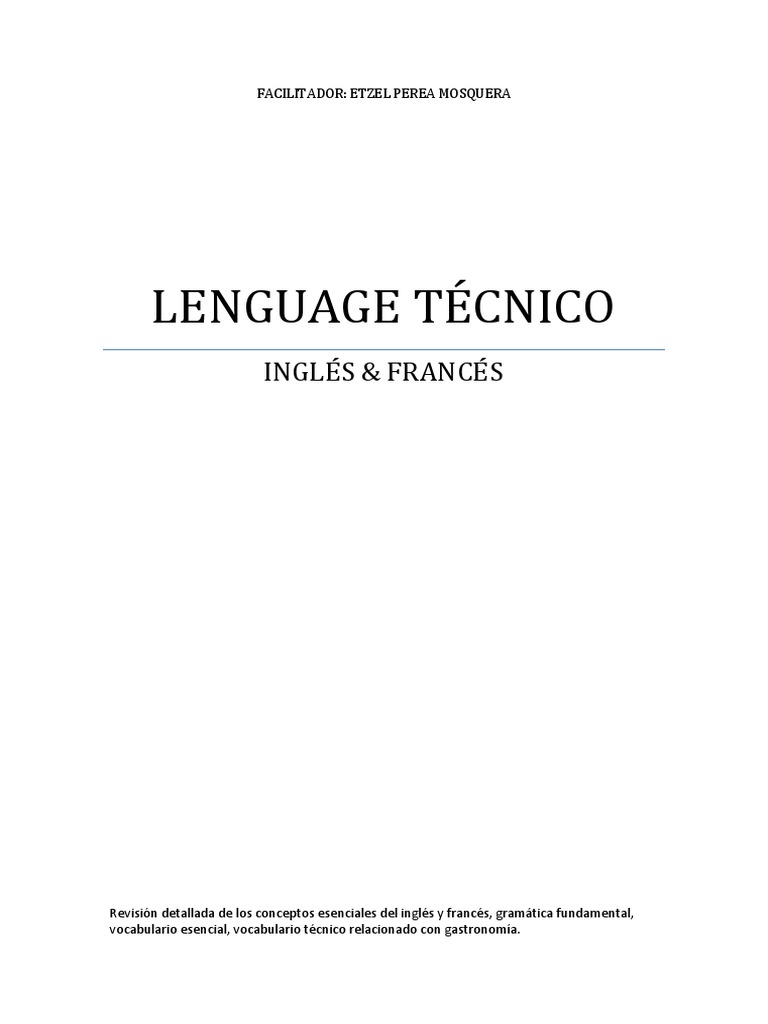 Guia de Lenguaje Tecnico | PDF