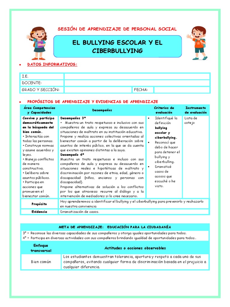 Sesion de Bullying | PDF