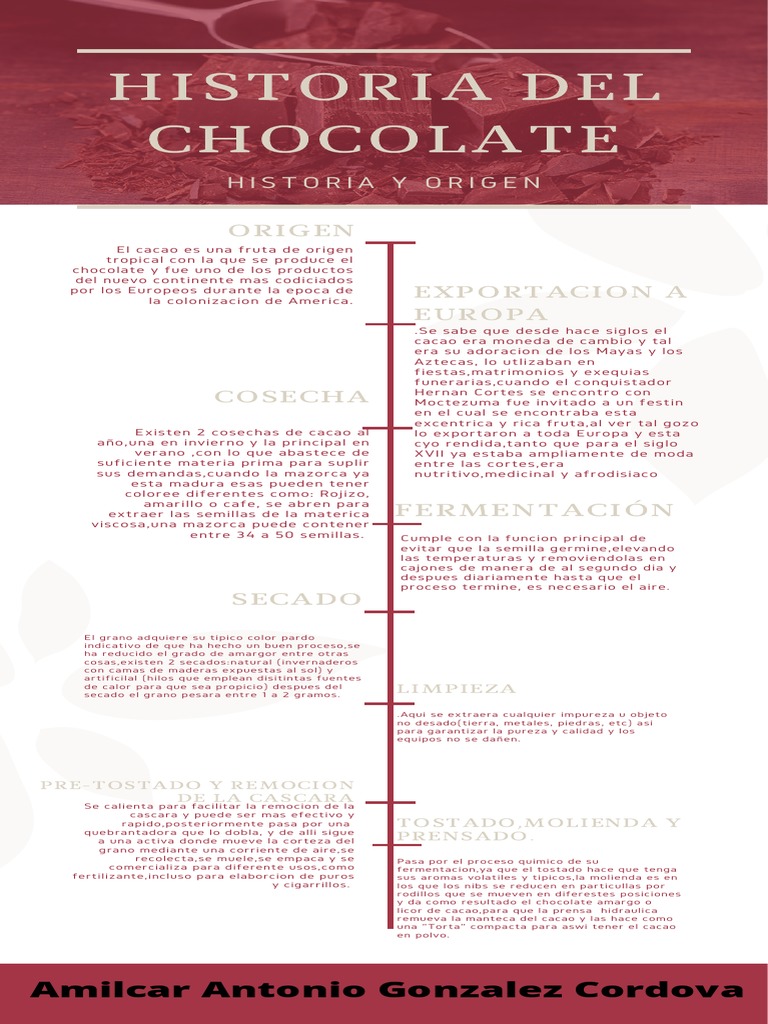 Historia Del Chocolate | PDF | Chocolate