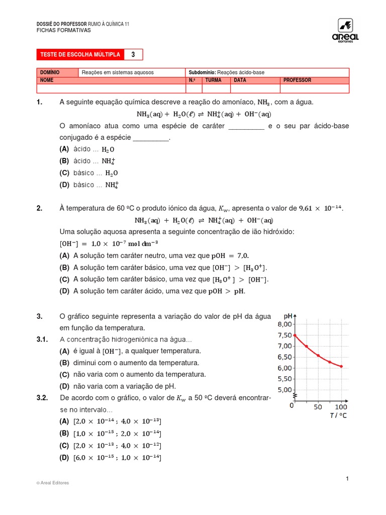 Ae rq11 Teste em 3 | PDF | Ph | Ácido