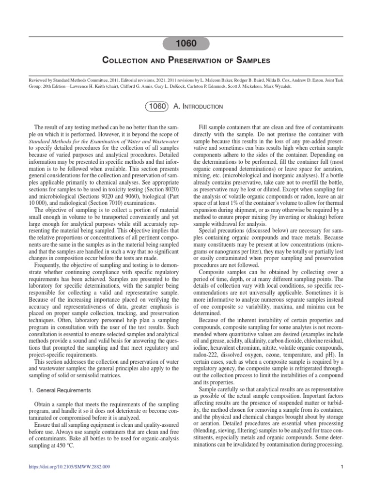 smww.1060 Ed 24 2023 | PDF | Sampling (Statistics) | Variance