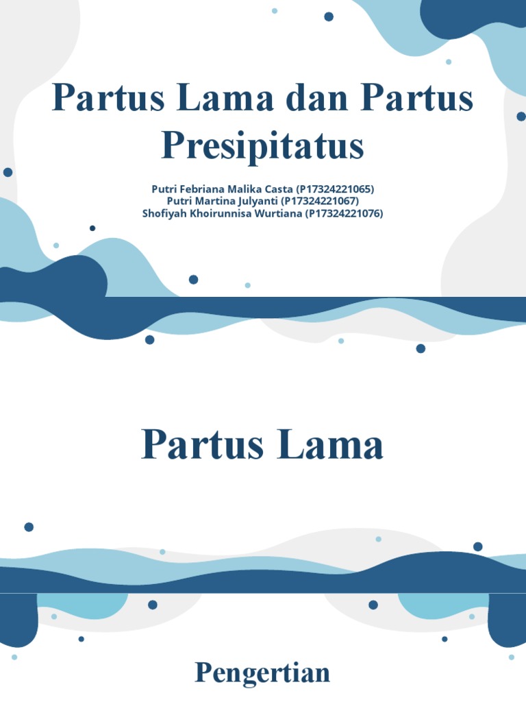 Partus Lama Dan Partus Presipitatus | PDF