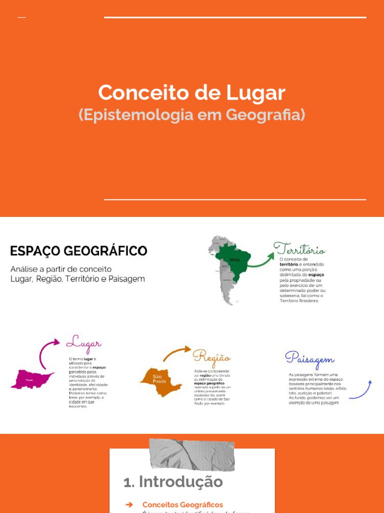 Conceito de Lugar - Trab.geografia | PDF