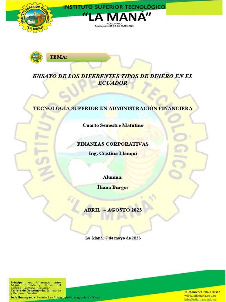 Portada Cuarto Semestre | PDF