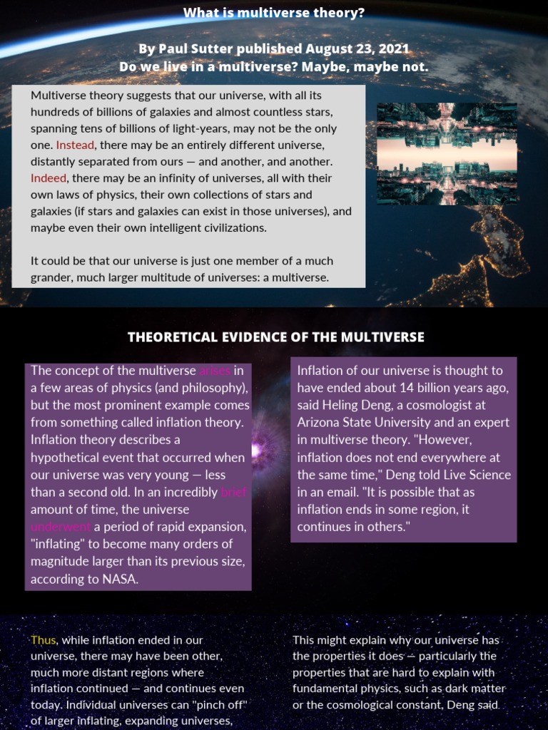 What Is Multiverse Theory by Paul Sutter Published August 23, 2021 Do ...