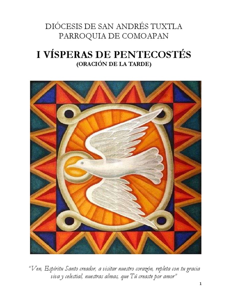 I Vísperas de Pentecostés-1 | PDF | Cristo (título) | espíritu Santo