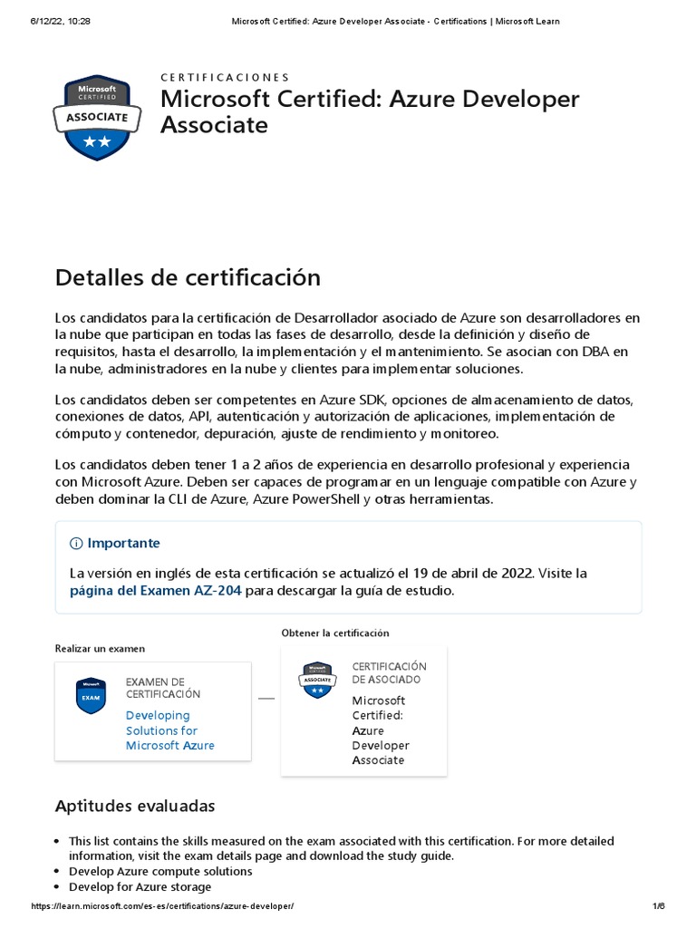 Microsoft Certified - Azure Developer Associate - Certifications ...