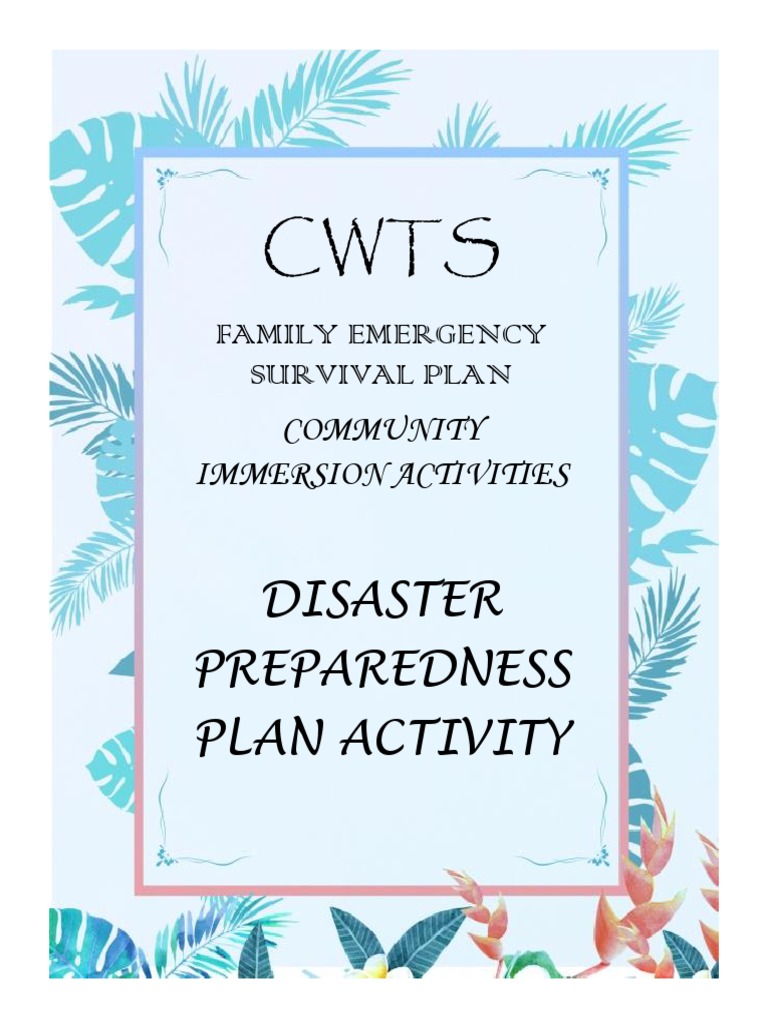 Disaster Preparedness Plan | PDF | Natural Disasters | Emergency Management