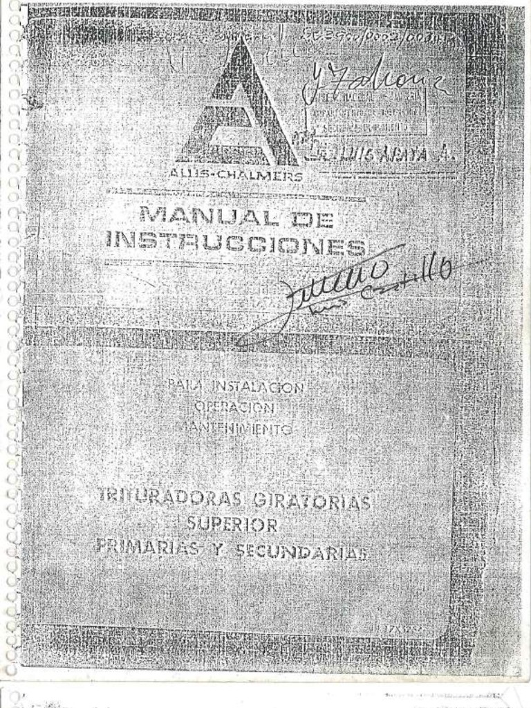 Manual Allis Chalmers 30x55 Completo - Compressed (1) - Compressed | PDF