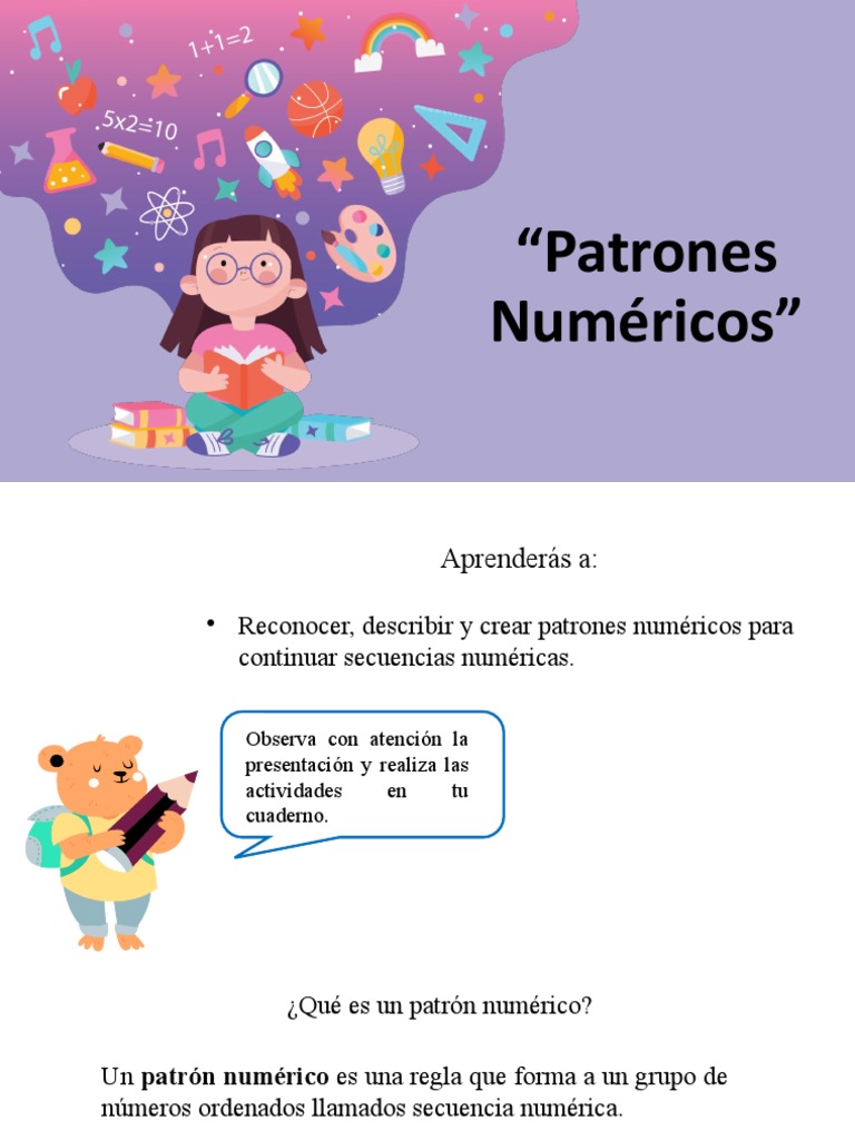 Patrones Numéricos para Niños | PDF