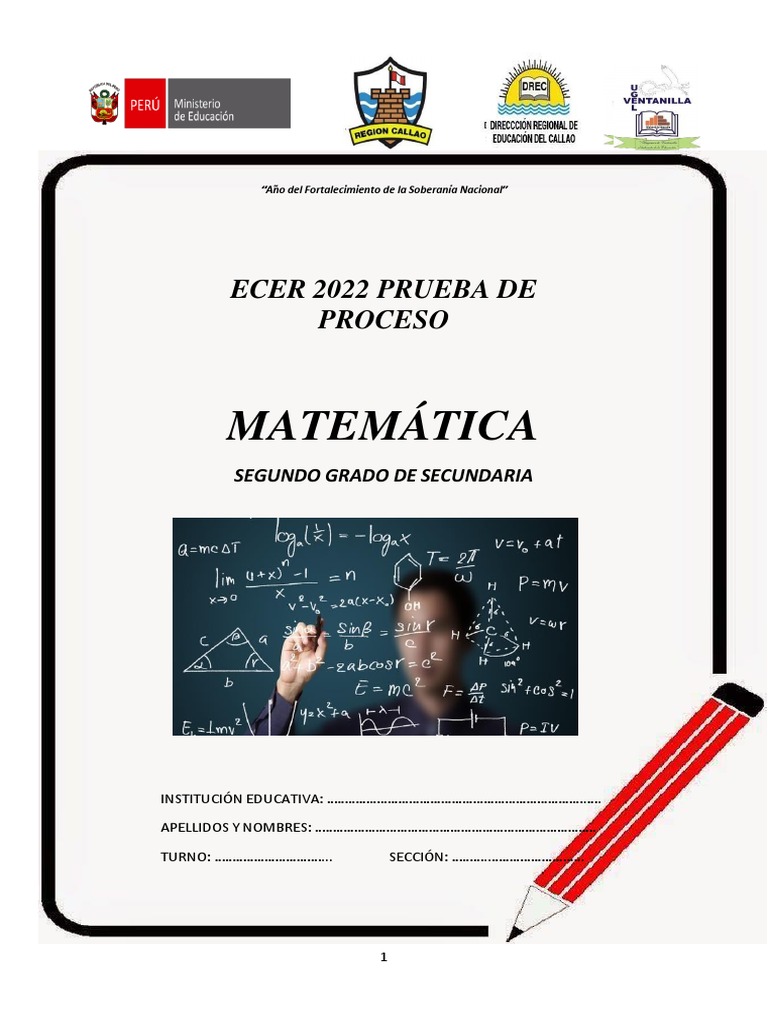 Ecer Proceso - Matemática 2do 2022 | PDF | Kilogramo
