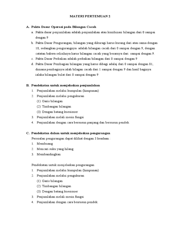 Materi Pertemuan 2 | PDF