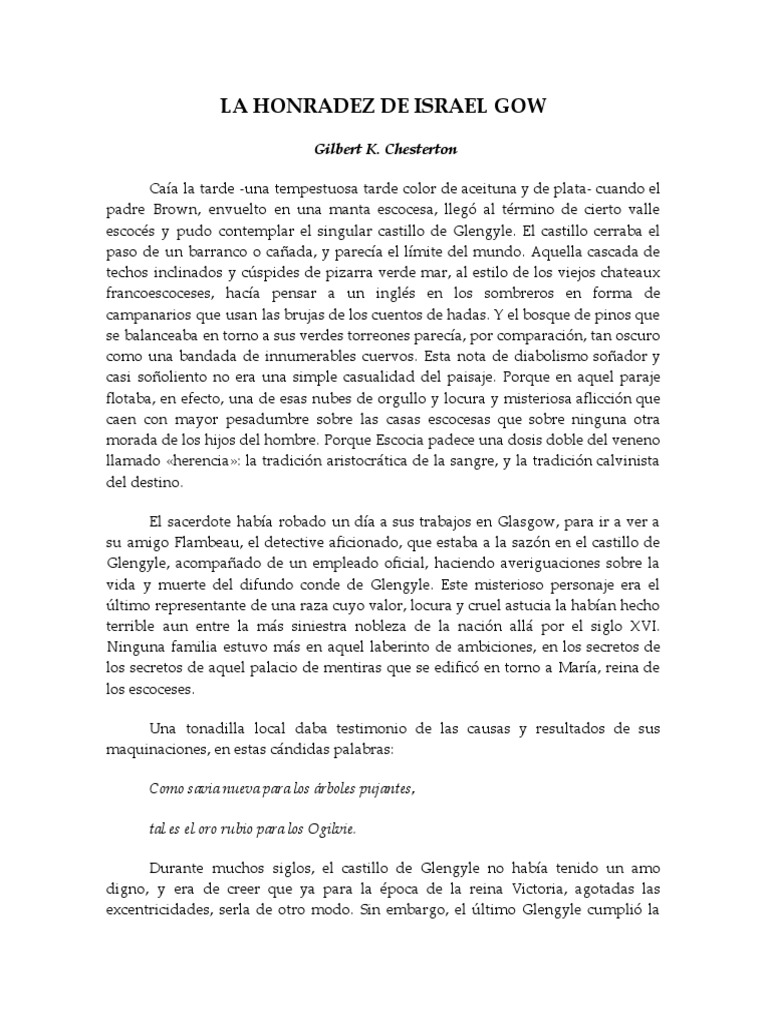 03 Chesterton LA HONRADEZ DE ISRAEL GOW | PDF | Libra esterlina | Padre ...