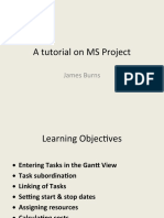 MS Project Tutorial Guide | PDF