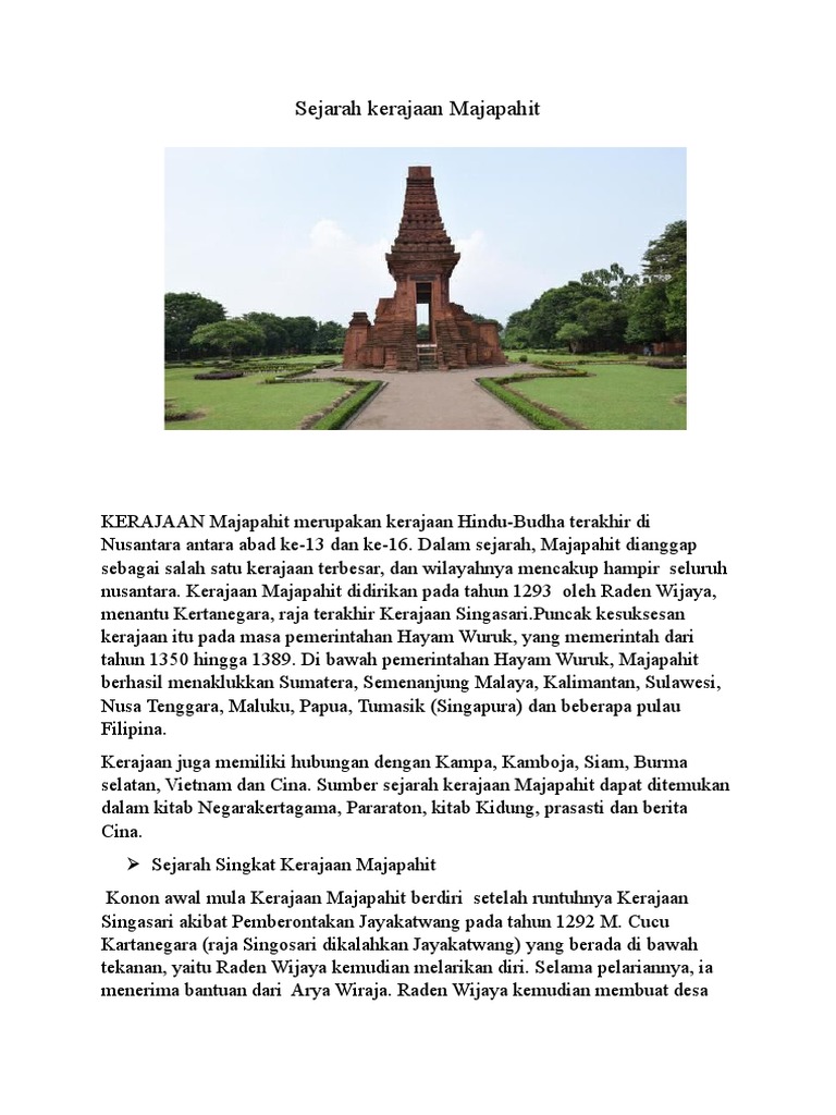 Sejarah Kerajaan Majapahit | PDF