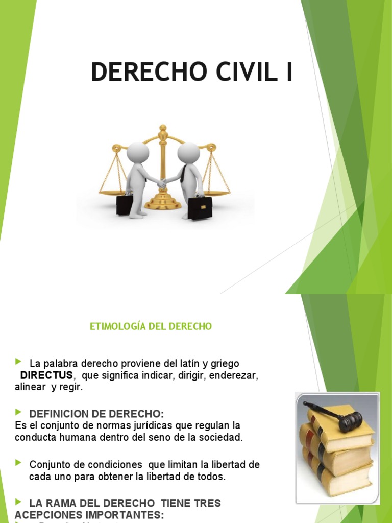 drecho civil I primera clase DERECHO CIVIL - | PDF | Derecho Civil (Common Law) | Ley procesal