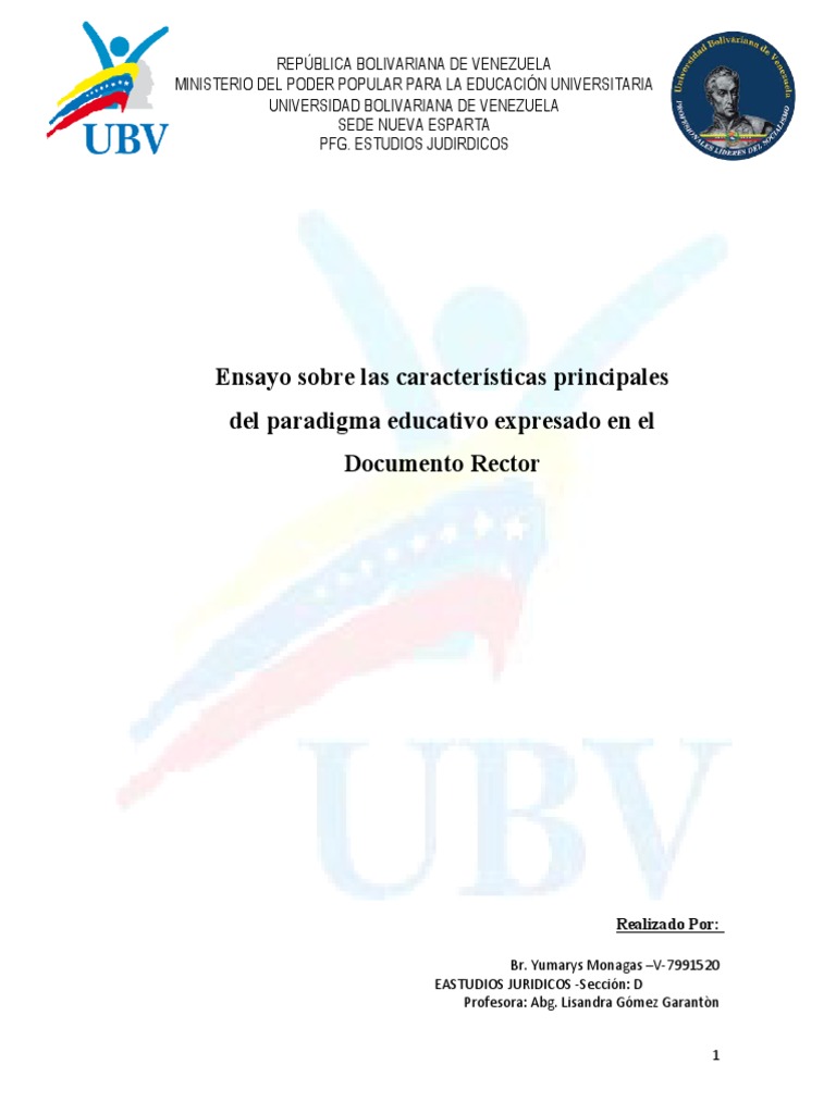 Trabajo Semana 2 - Ubv-2 | PDF | Venezuela | Democracia Trabajo Semana 2 - Ubv-2 | PDF | Venezuela | Democracia