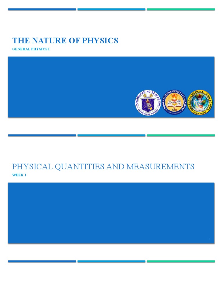 Physical Quantities And Measurements Presentation Pdf Significant
