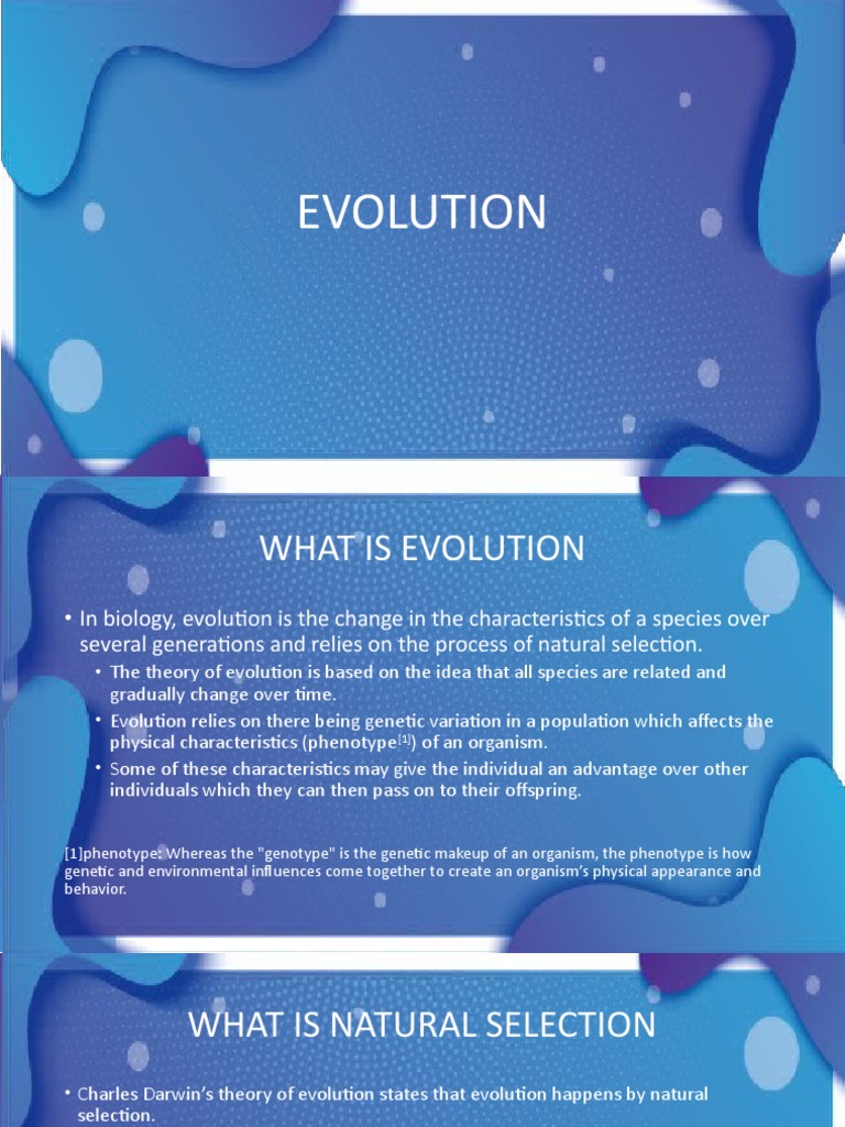 Evolution | PDF | Evolution | Natural Selection