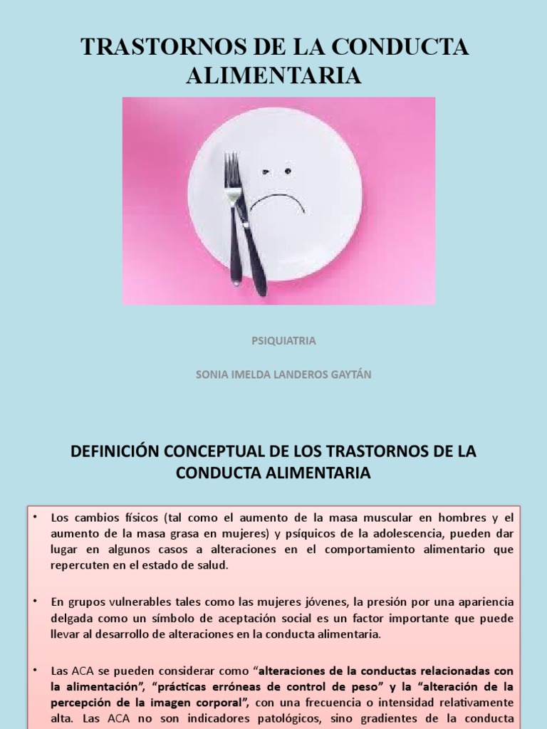 Trastornos de La Conducta Alimentaria | PDF | Desorden alimenticio ...