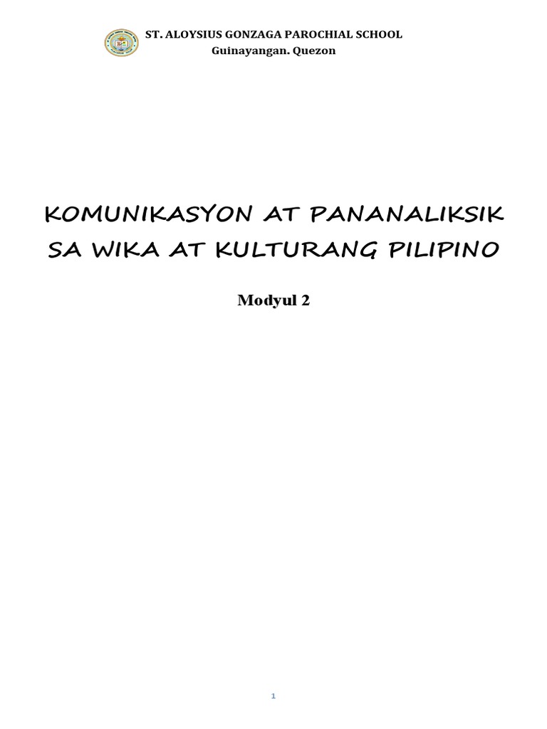 Filipino 11 | PDF