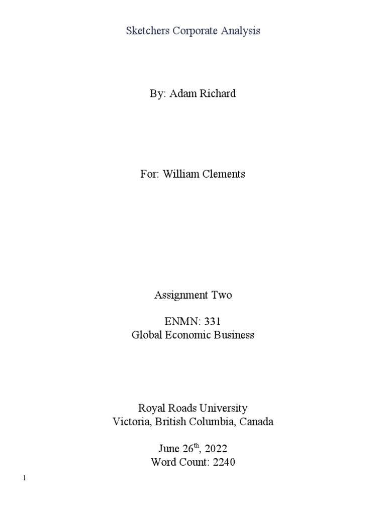 Sketcher Business Analysis | PDF | Brand | Marketing