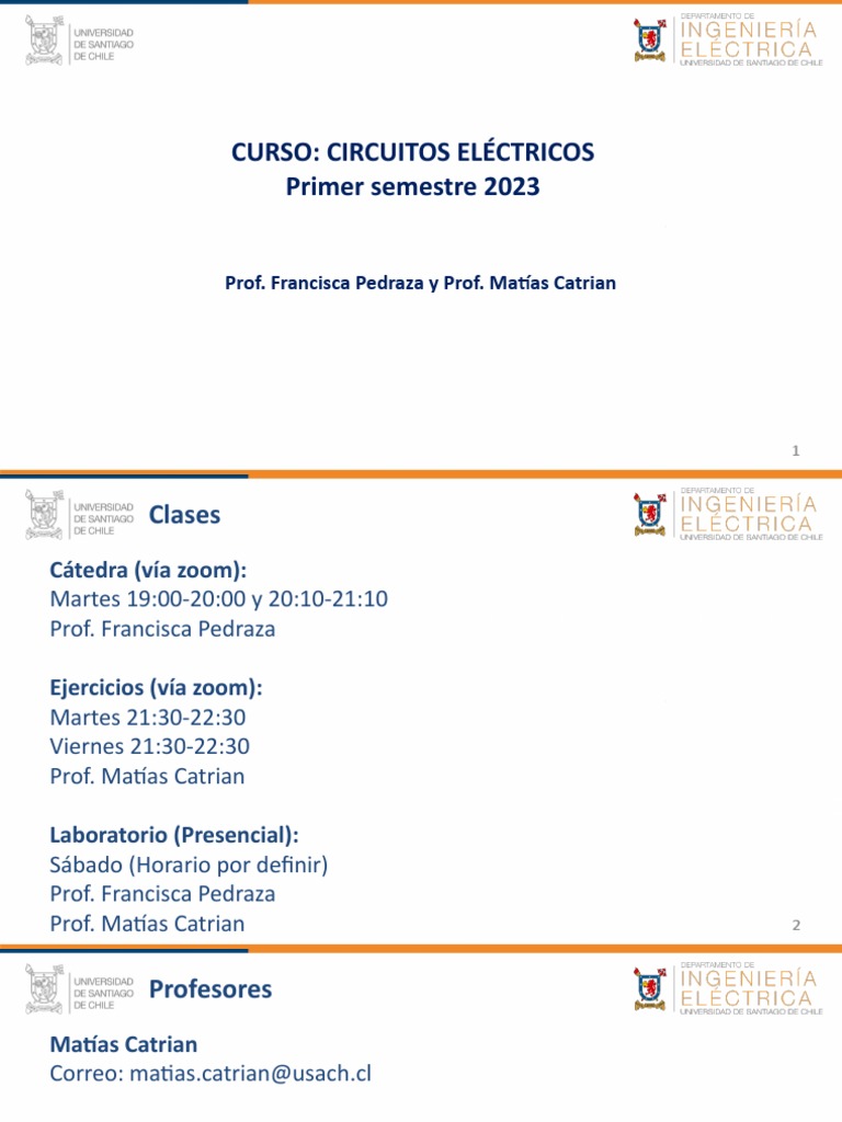 Presentación Circuitos Eléctricos | PDF | Corriente eléctrica