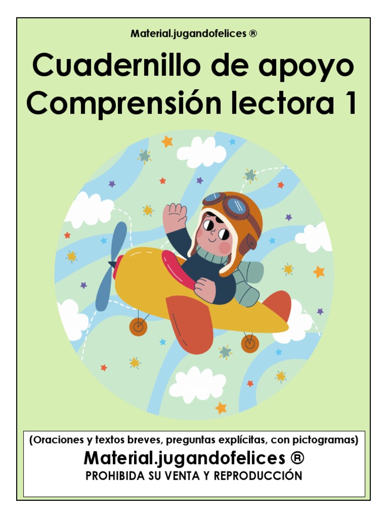 Material - Jugandofelices - Cuadernillo de Apoyo - Comprensión Lectora 1 | PDF | Cumpleaños