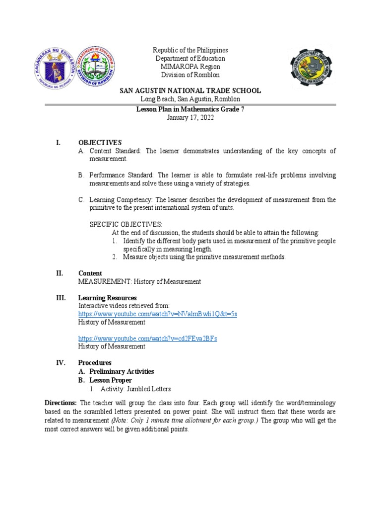 Math 7 COT 2 2022-2023 | PDF | Learning | Cognitive Science