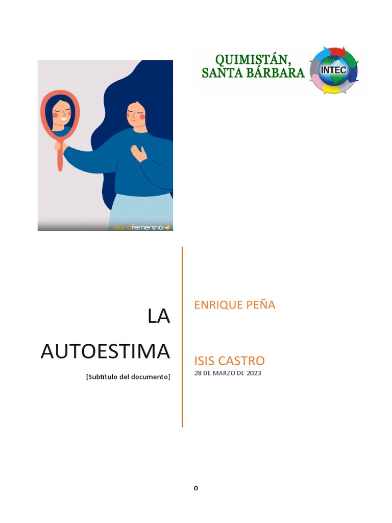 Autoestima | Descargar gratis PDF | Autoestima | Ciencia cognitiva
