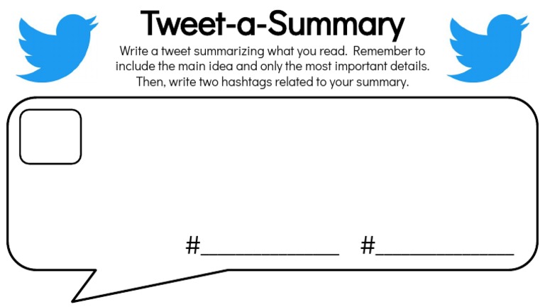 Tweet Summary Template Guide | PDF