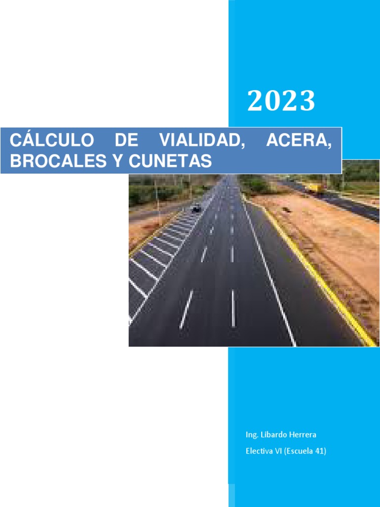 Procedimiento de Cálculo de Vialidad | PDF