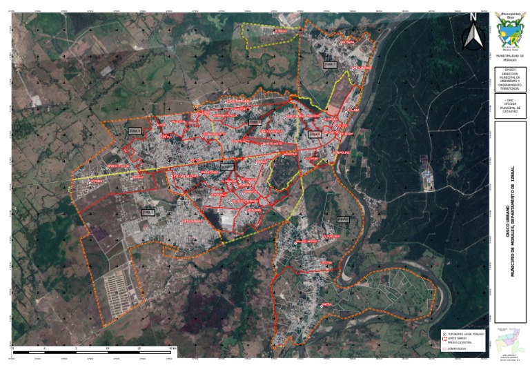 Mapa Del Casco Urbano de Morales Izabal | PDF