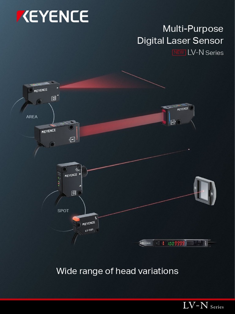 Multi-Purpose Digital Laser Sensor: Wide Range of Head Variations | PDF ...