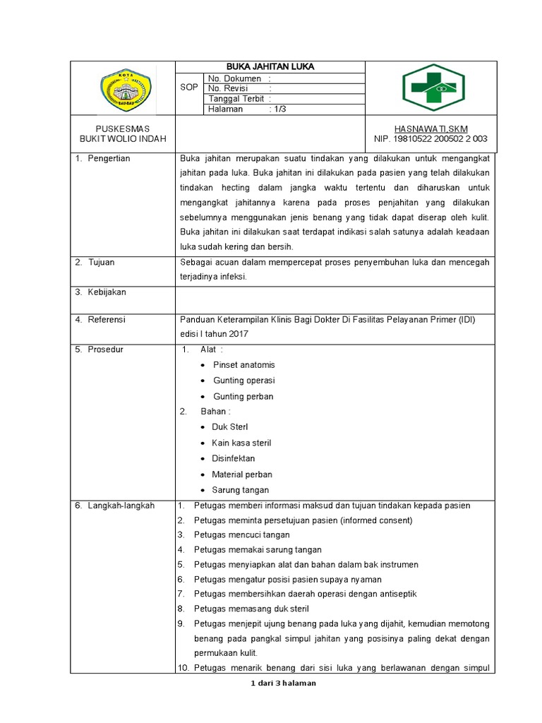 Sop Aff Hecting | PDF