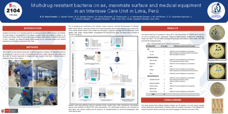 Yauri Condor K.S. Et Al. MDR Resistant Bacteria On Air Inanimate ...
