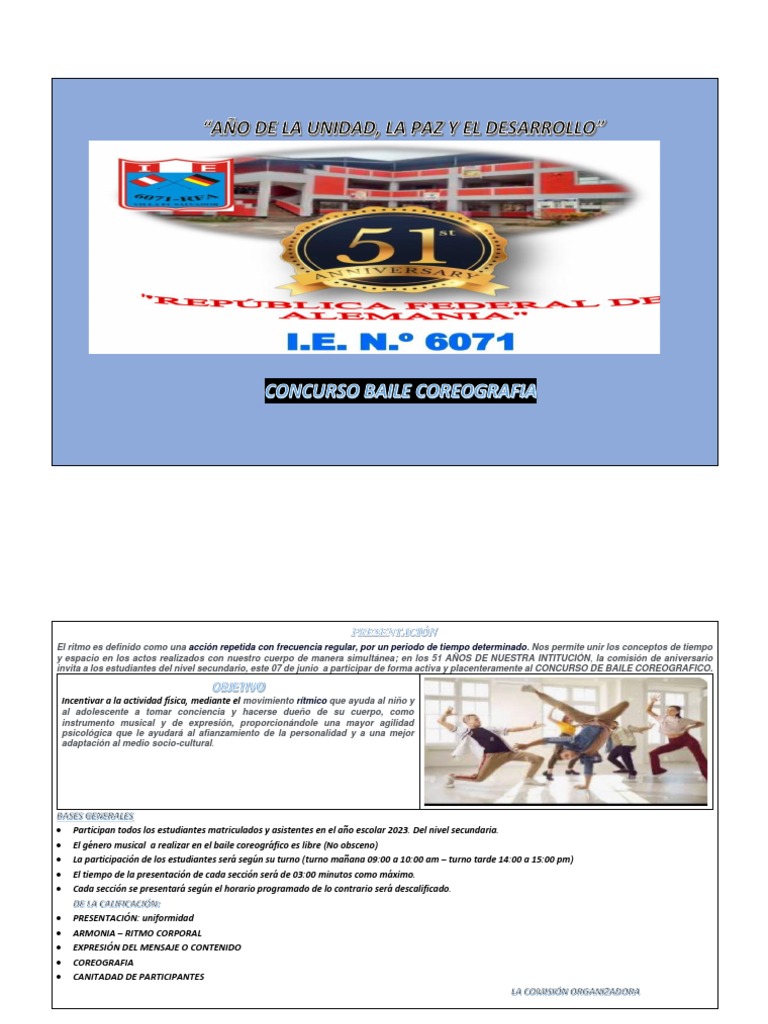 Triptico de Coreografia - Rfa 6071 | PDF