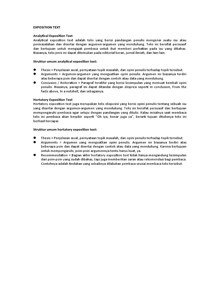 Exposition Text | PDF