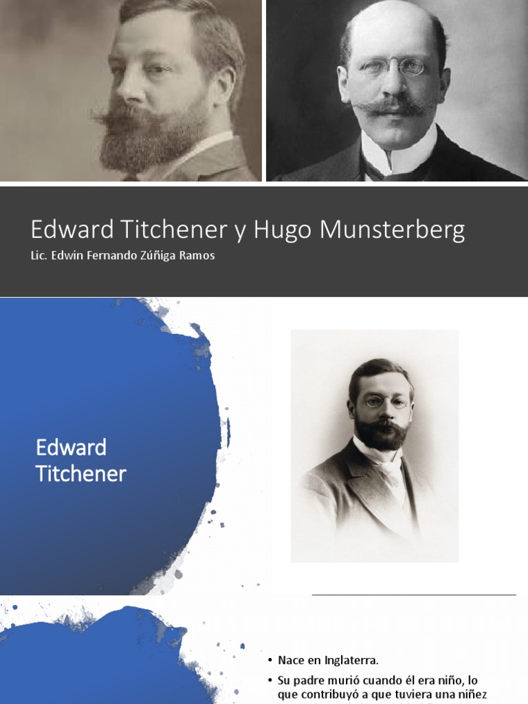 Edward Titchener y Hugo Munsterberg | PDF | Sicología | Mente